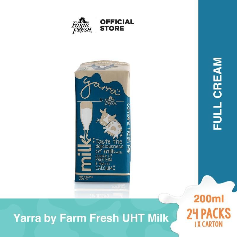 Yarra By Farm Fresh UHT Full Cream Milk 200ml x 24 Packs | Yarra by ...