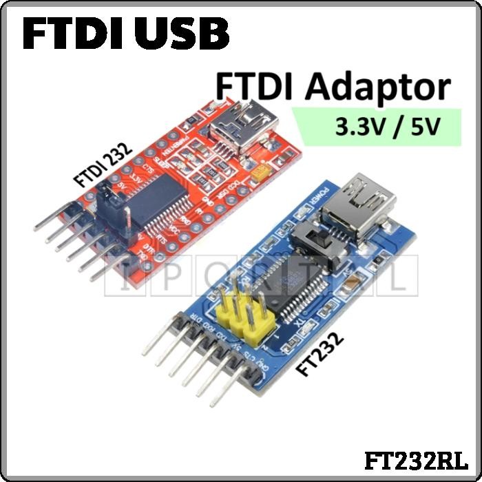 FT232RL USB to TTL Serial UART Converter Module FT232 with ISP | Shopee ...