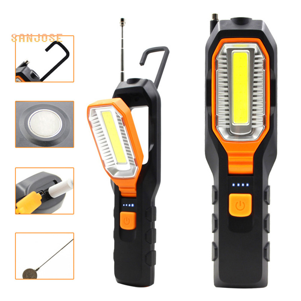 SJS-COB LED USB Charging ic Inspection Lamp Flashlight Car Repair Work ...