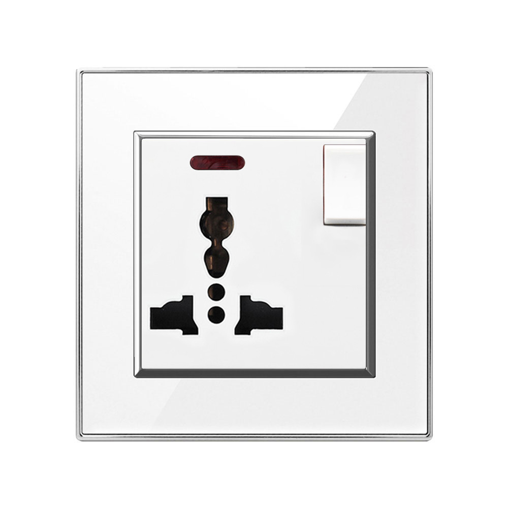 VISWE wall socket 3 pin socket universal socket 13a socket,86*86mm Acrylic panel | Shopee Malaysia