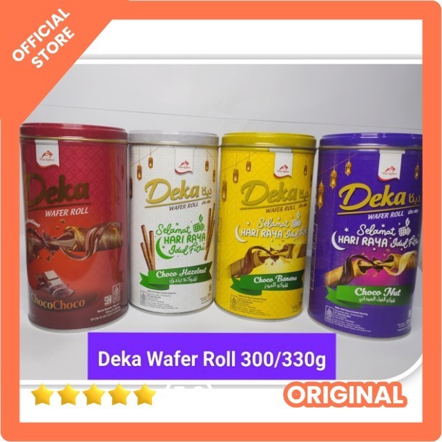 Deka wafer Roll tin 280gr choco nut - Chocolate exp newest | Shopee ...