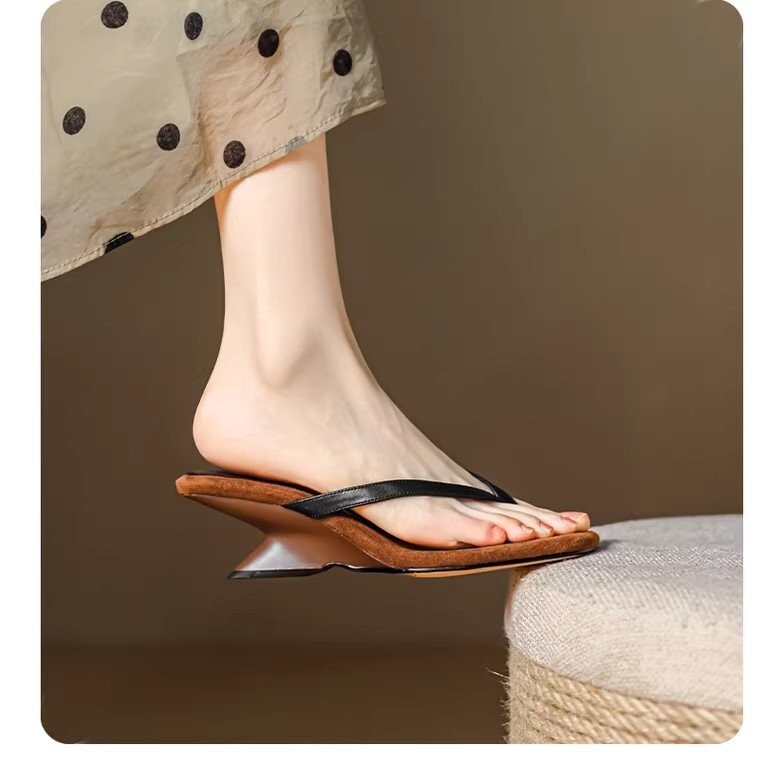 Square Toe Shaped High Heels Women's Slip-On | Shopee Malaysia