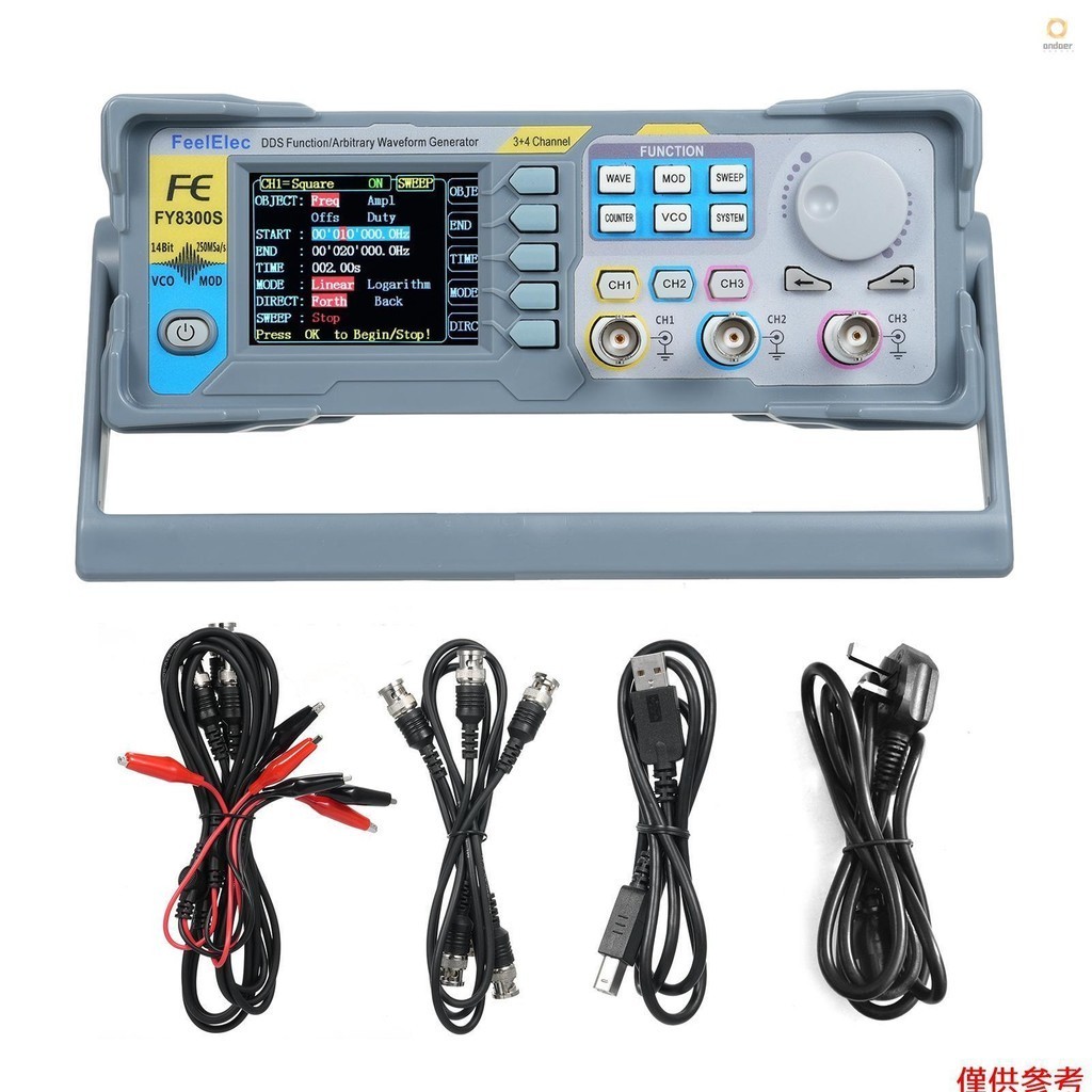 FeelElec FY8300S-60M 60MHz 3 Channel Function Arbitrary Waveform Signal ...