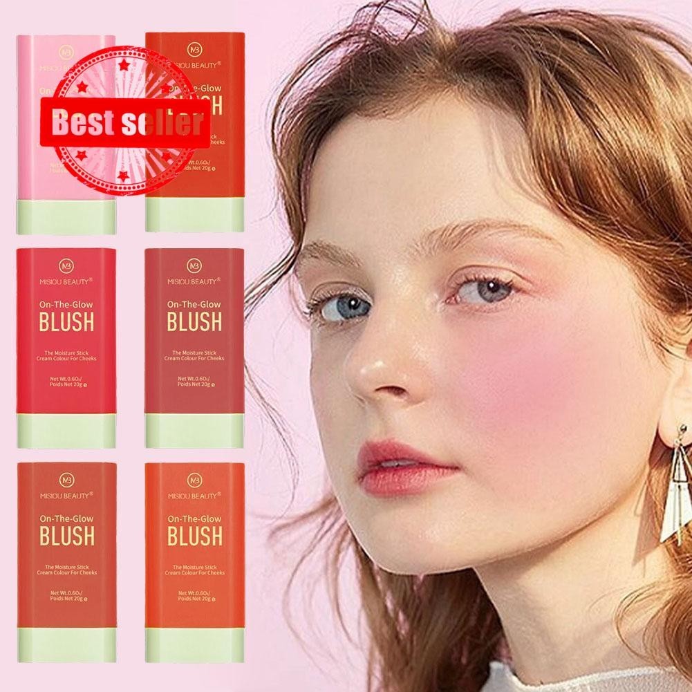 6 Color Cream Cheek Blush Stick Facial Nourishing Blush Waterproof ...