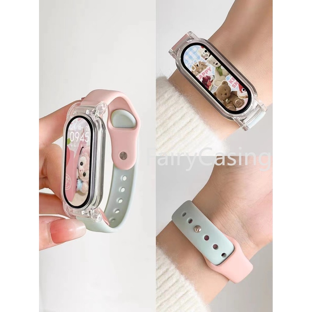 Soft Silicone Strap for Xiaomi Mi Band 9 8 7 NFC Watch Band for Mi Band ...