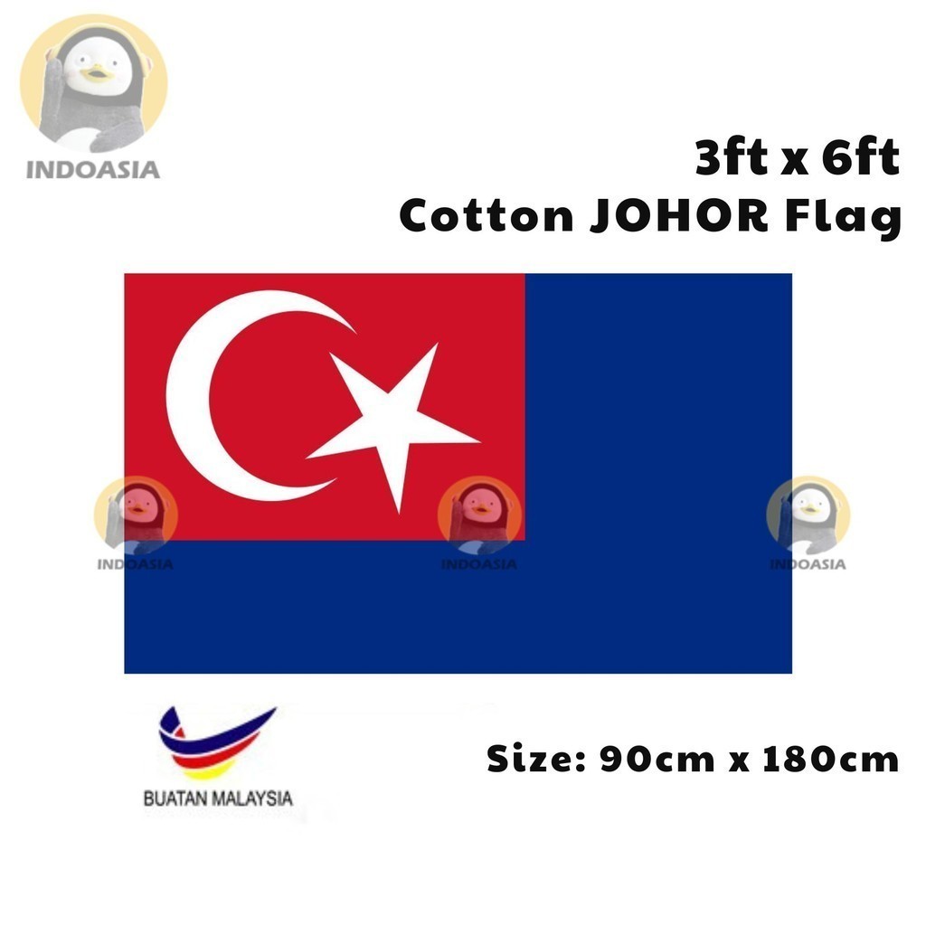 Johor Flag Bendera Negeri Johor 90*180CM 3X6ft Cotton TC- FJB36 | Shopee Malaysia