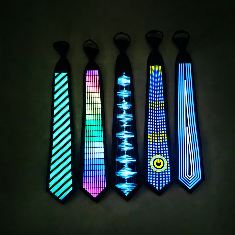 Luminous Necktie LED Flashing Tie Party Dance Bow Ties Glow in the Dark ...