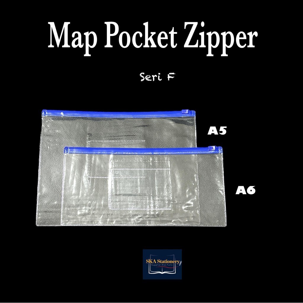 Map Pocket/Transparent Plastic Zipper File Pouch (Pcs) | Shopee Malaysia