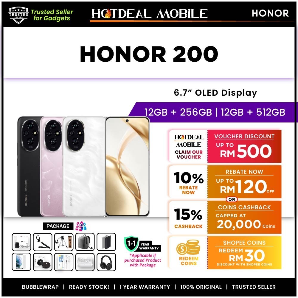 HONOR 200 5G [24GB*(12GB+12GB)RAM 256GB ROM] [24GB*(12GB+12GB)RAM 512GB ...