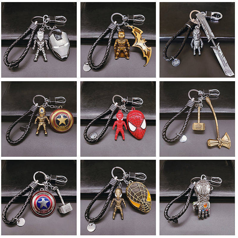 Marvel Merchandise Avengers Creative Keychain Iron Man Car Key Chain ...