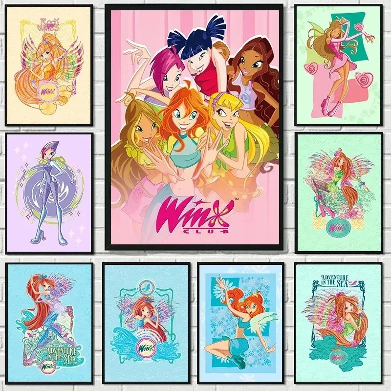 Spanish Animation W-Winx Club Posters and Prints Cartoon Character ...