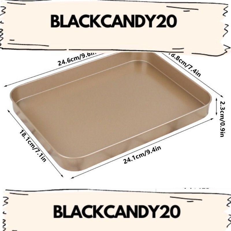 W4B7 Rectangle Non-stick Baking Tray Carbon Steel Kitchen Cake Bread ...