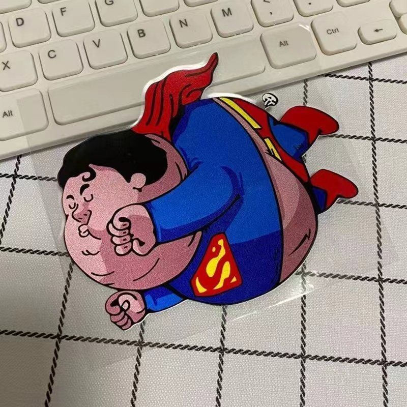 Fat Flying Man Creative Unique Funny Car Sticker Motorcycle Electric ...