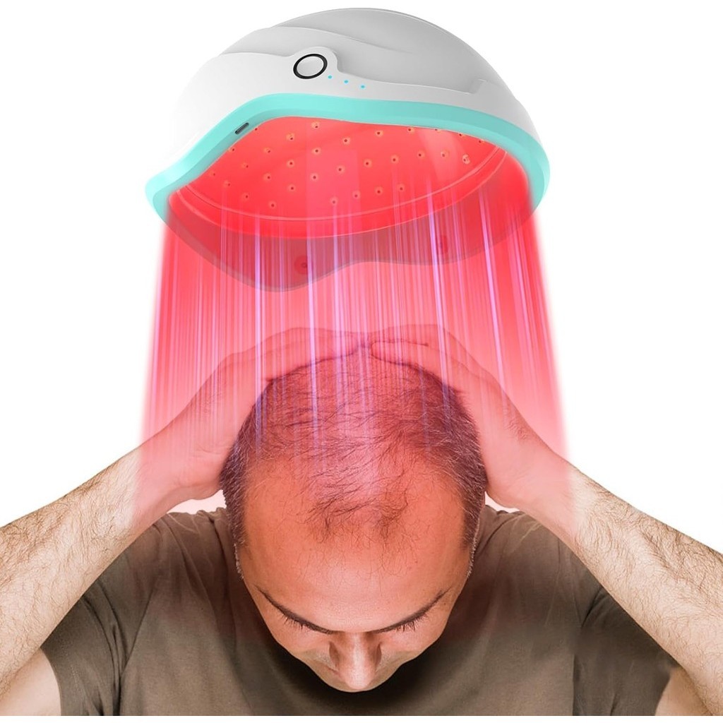 Laser Hair Growth Cap, Red Light Therapy Helmet for Hair Regrowth, FDA ...