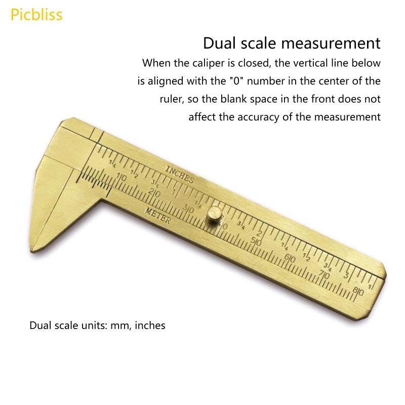 Picbliss Mini Caliper Gauge Retro Vernier Caliper Bead Wire Jewelry ...