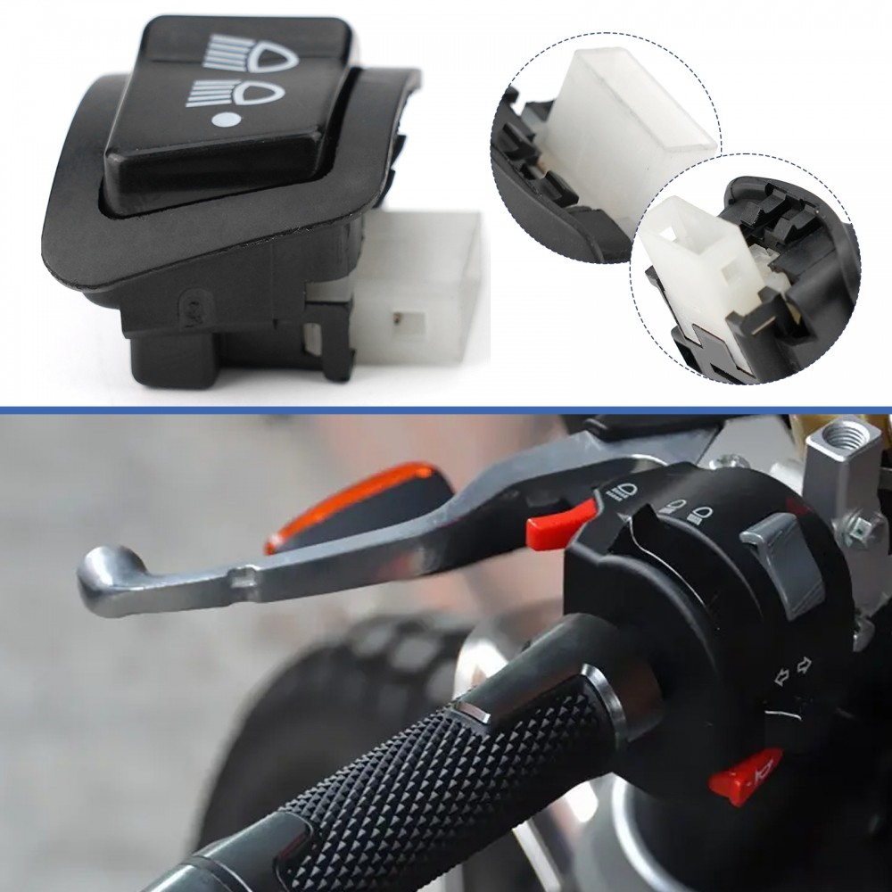 Universal Motorcycle Headlight 3 Way Switch for Honda TRI Reliable and ...