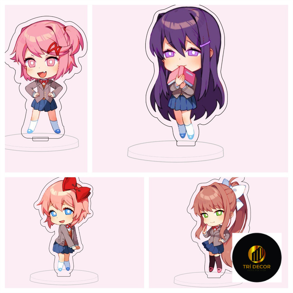 Keychain, Standee, Doki Doki Literature Club! Natsuki Saori Monica ...