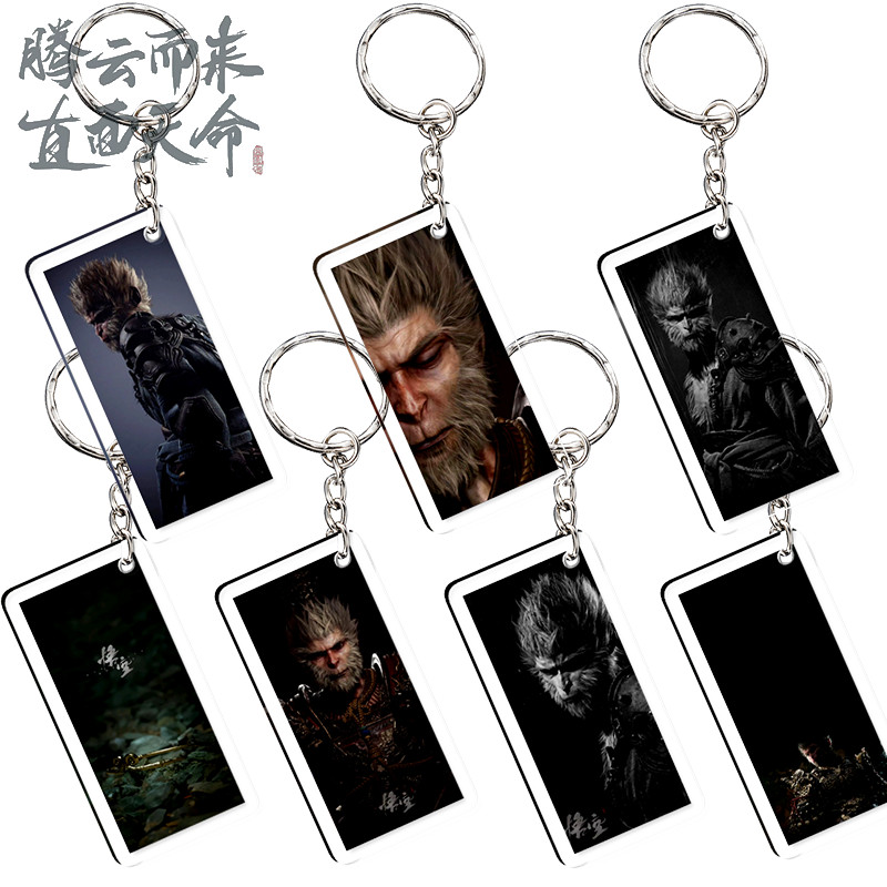 Black Myth Wukong Acrylic Keychain Gift Peripheral Sun Wukong New ...
