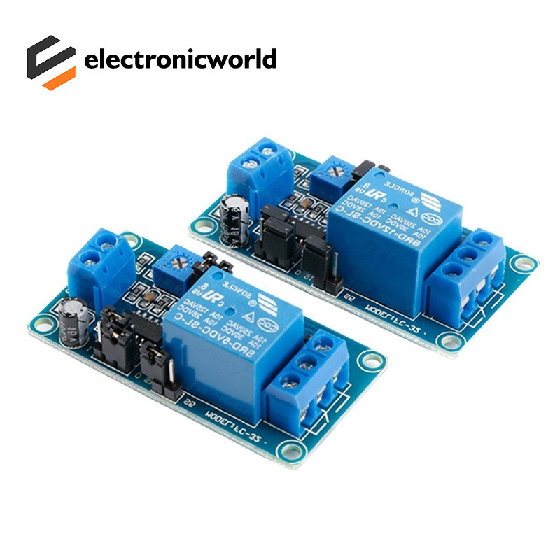 DC 12V 5V 24V Delay Relay Delay Turn on / Delay Turn off Switch Module with Timer Volt Timing ...