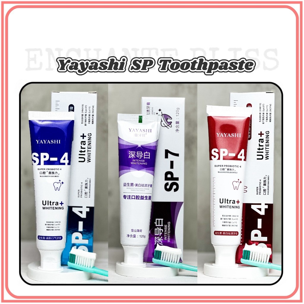 Teeth Whitening and Oral Care Probiotic Toothpaste SP Yayashi 益生菌美白牙膏清新 ...