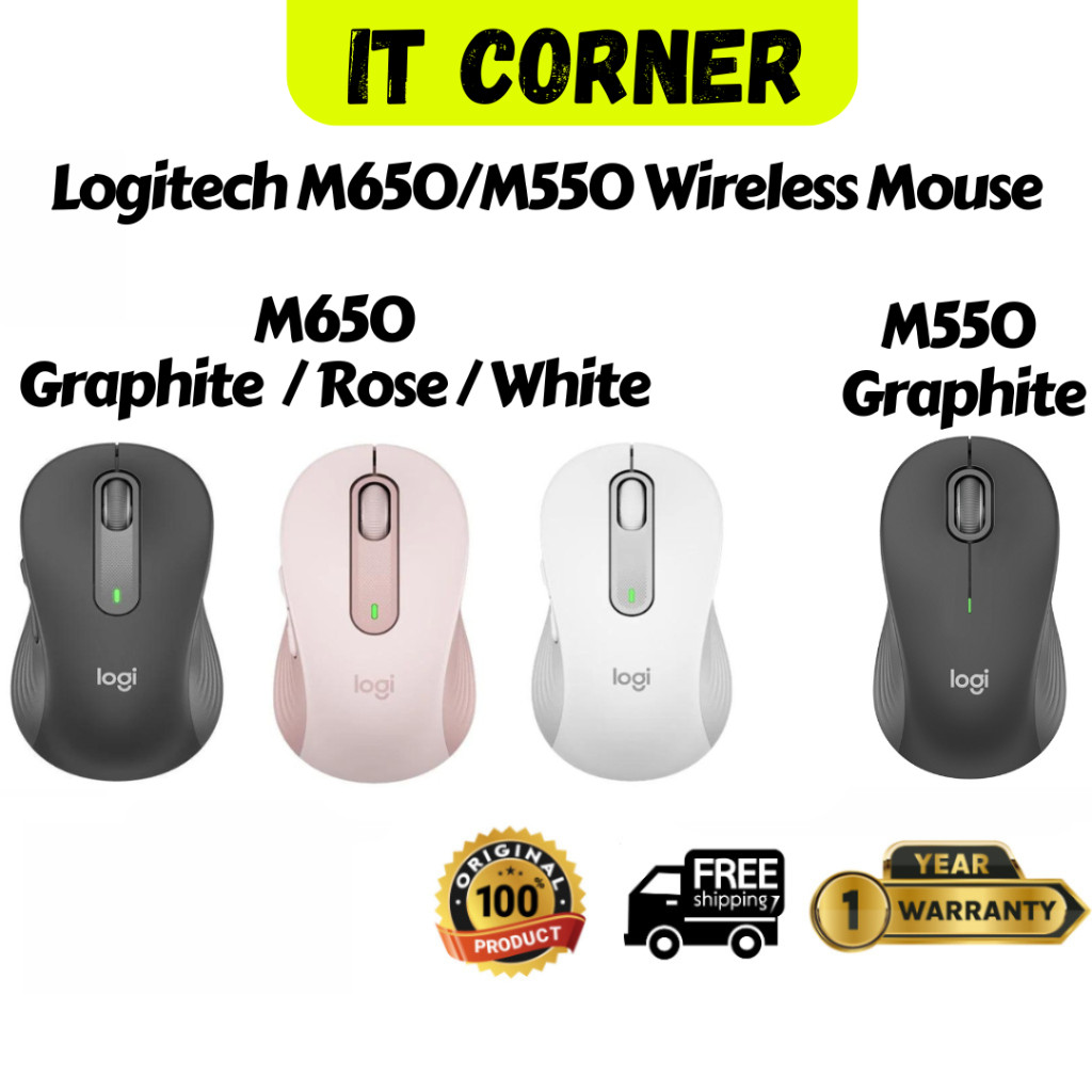 Logitech M650 / M550 Signature Wireless Mouse | Shopee Malaysia
