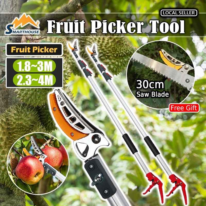 Fruit Picker Tree Branch Cutter Telescopic Pruning Saw Pemetik Buah ...