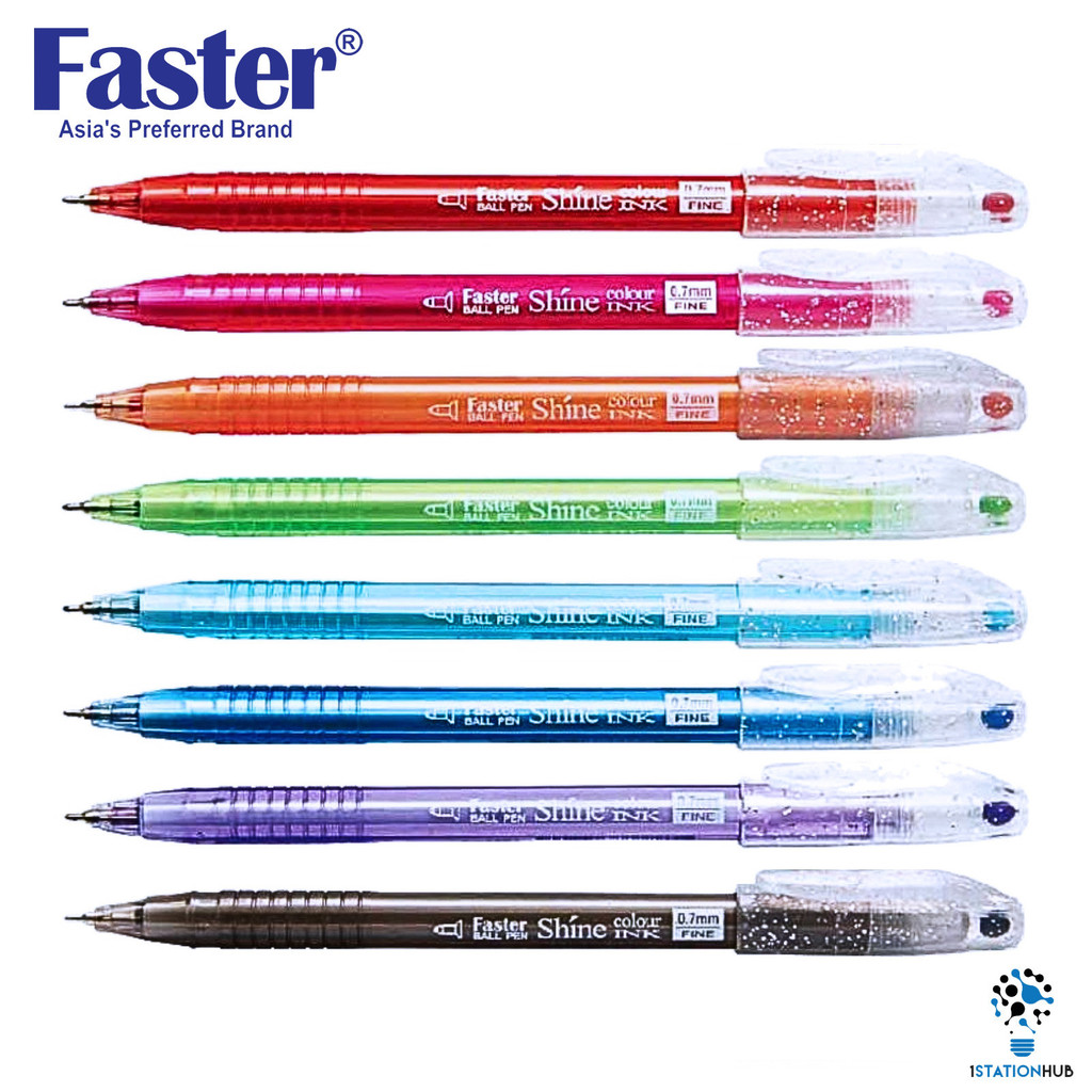 Faster Colour Ink Ball Pen 0.7mm Smooth Writing | Home Office Student ...