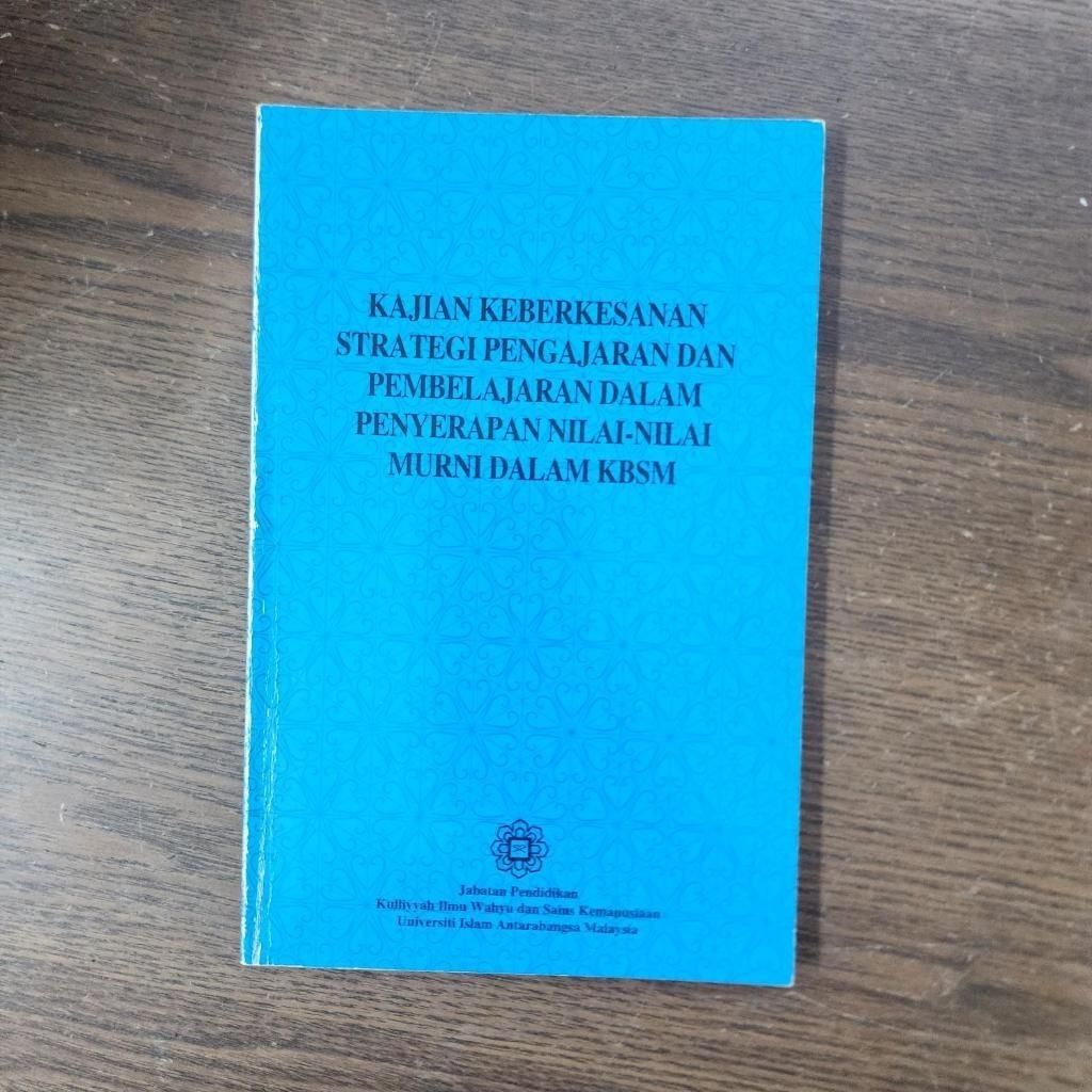 KAJIAN KEBERKESANAN STRATEGI PENGAJARAN DAN PEMBELAJARAN DALAM ...