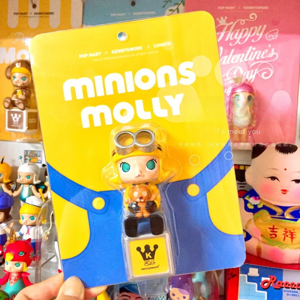 P POP MART Genuine Molly Minions Limited Edition Elevator cos Finished ...