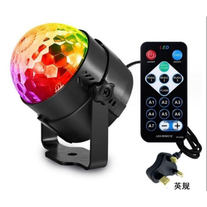Mini RGB LED Party Light With Remote Controller Pub Disco Party Effect ...