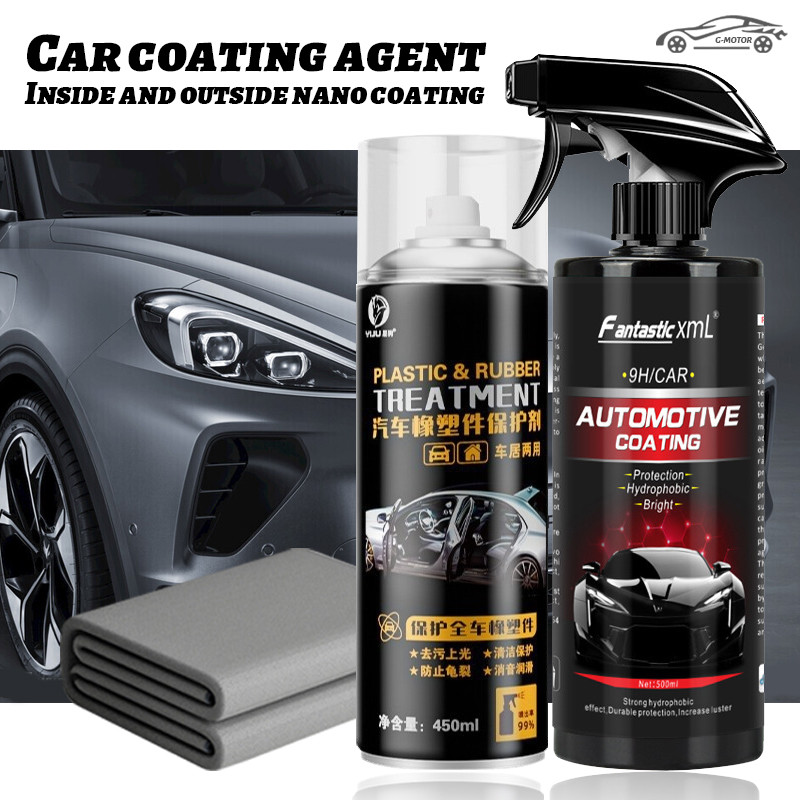 【Ready🔥】Coating set Car Nano coating agent Nanotech Wax Polish Liquid ...