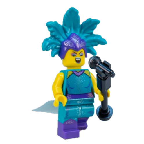 Lego Series 21 Minifigure 12 Cabaret Singer | Shopee Malaysia