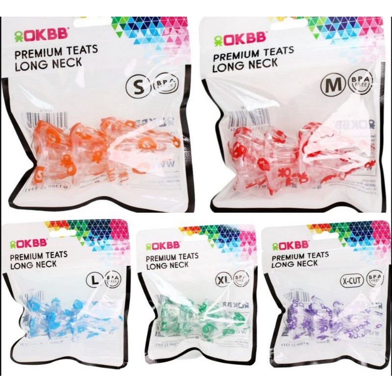 OKBB Premium Long Neck Teat 3 IN 1 Puting OKBB / PUTING BAYI | Shopee ...