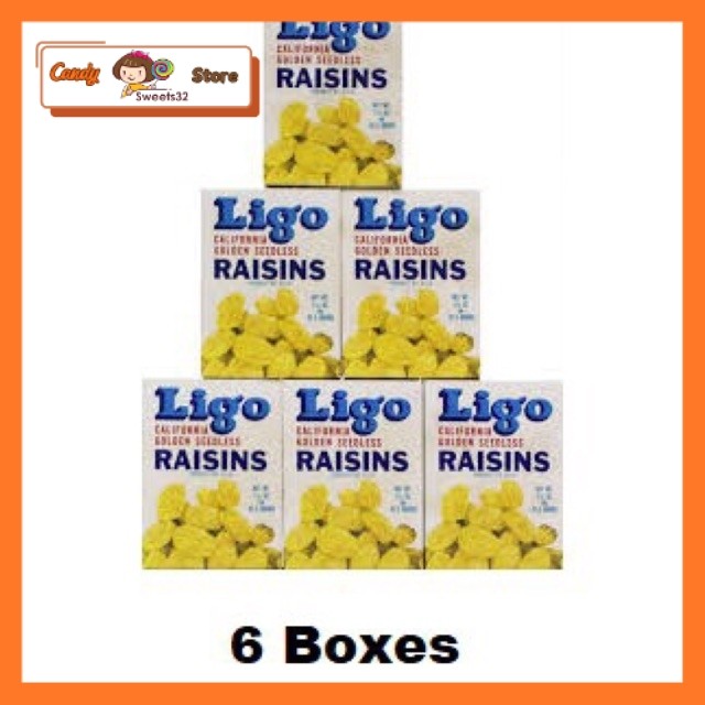 [ 6 pack ] X 30gm Ligo Golden Raisins (yellow / kuning) | Shopee Malaysia