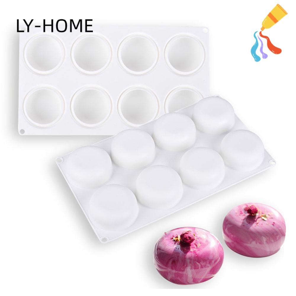 LY-HOME Cake Mold Pastry Dessert Bread Flat Round DIY Chocolate Mousse ...