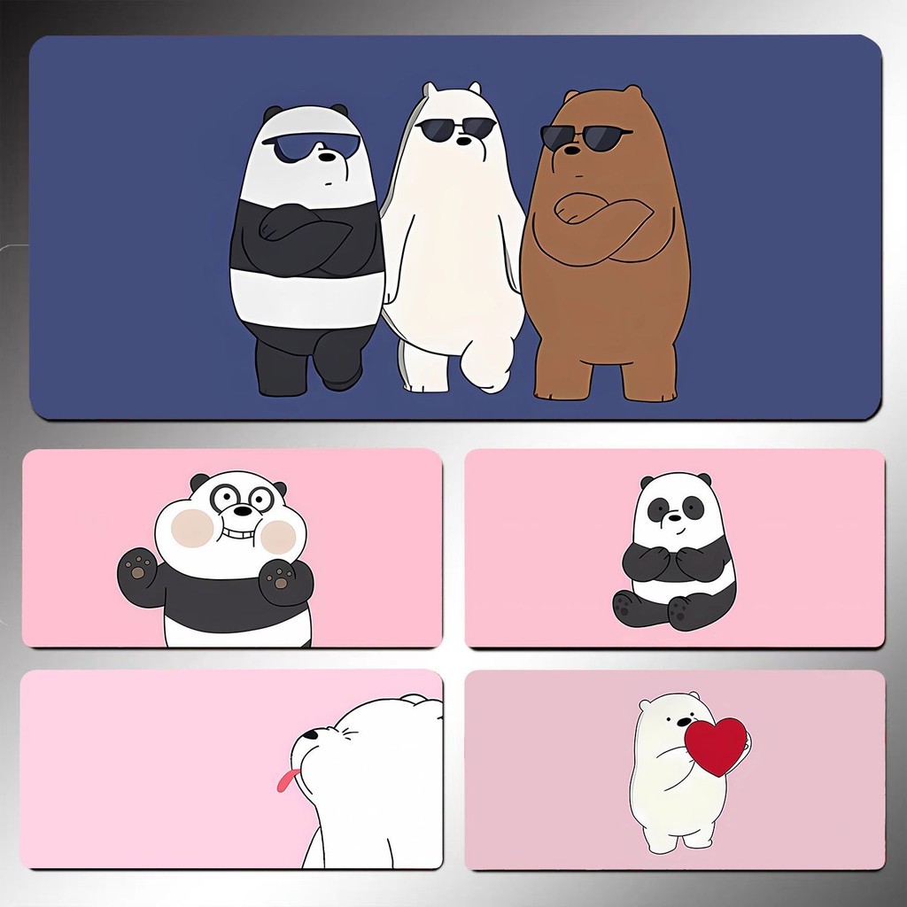 Cute Mouse Pad We Bare Bears Cartoon Extra Large Thickened Computer ...