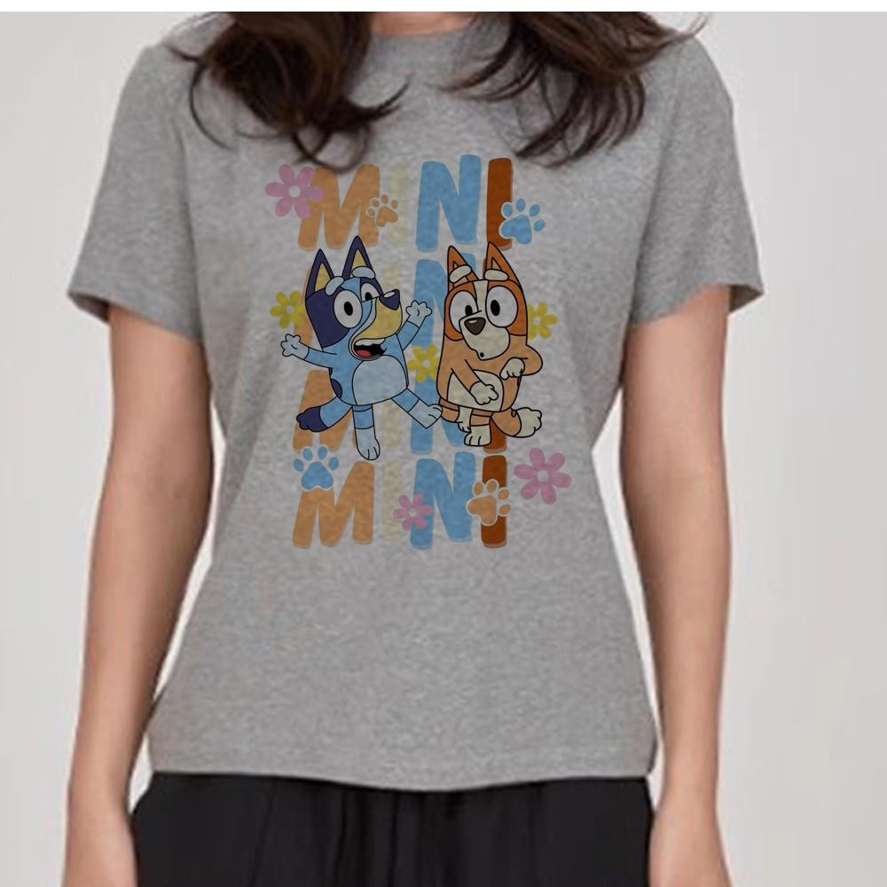 Bluey top women anime Y2K tshirt girl graphic Japanese clothes | Shopee ...