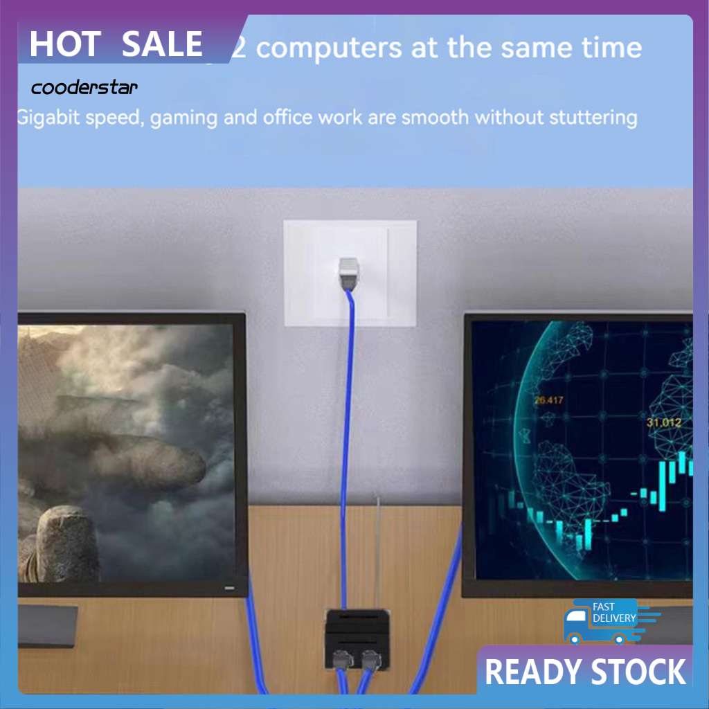 COOD Portable Network Splitter High-speed Ethernet Switch for Home Network Compact Gigabit ...