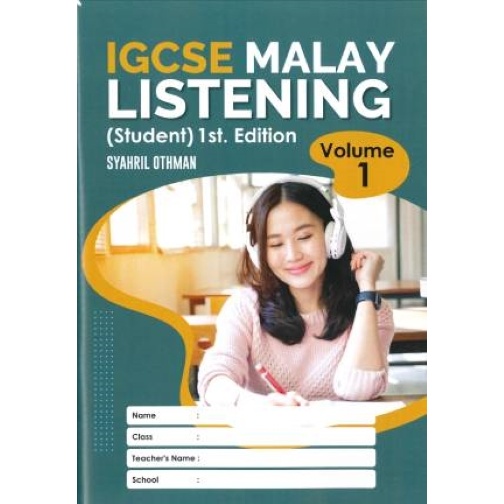 IGCSE MALAY LISTENING (STUDENT) EDISI 1-VOL.1 (ISBN: 9789671967614 ...
