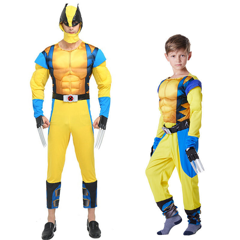 Halloween Children's Day Uncle Wolf Robot Costume Wolf Iron Man X-Men ...