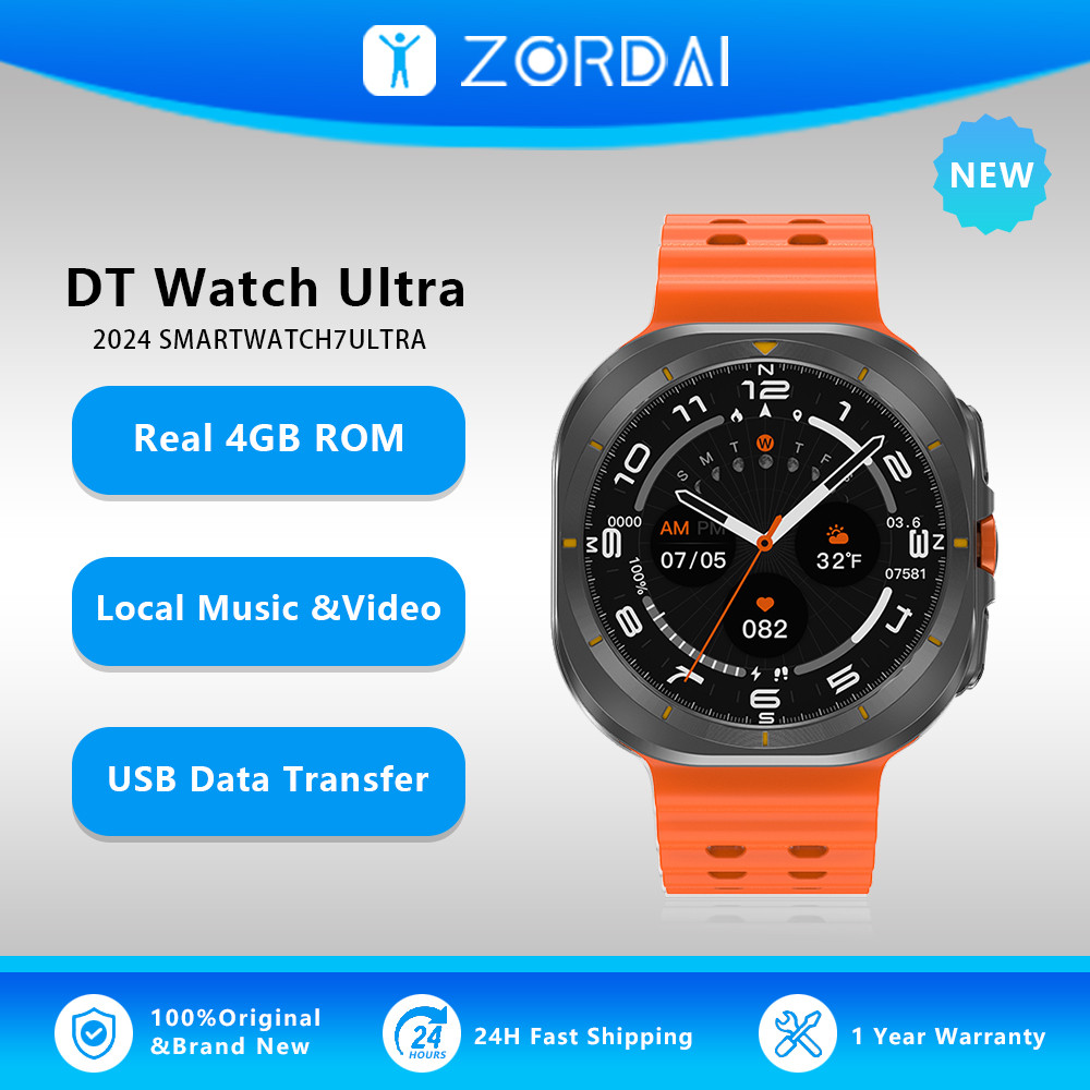 2024 New Smartwatch DT Watch Ultra USB Data Transfer Health Sports Men ...