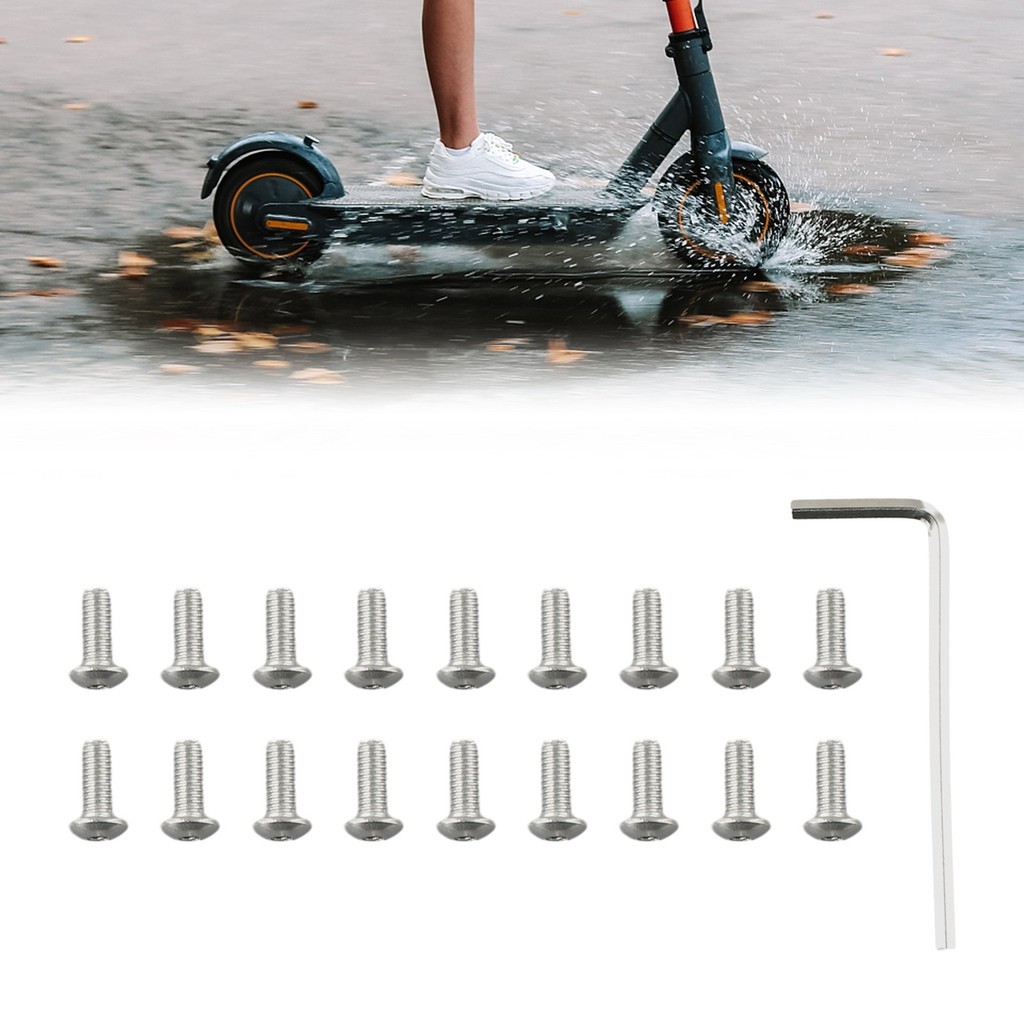 [BSL] 18pcs Electric Scooter Bottom Cover Steel Screws Fit For NINEBOT ...