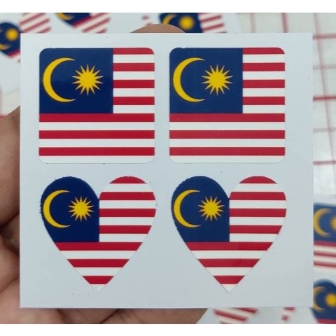 Sticker Pipi Bendera Malaysia Merdeka Face Flag Tattoo Waterproof FAST ...