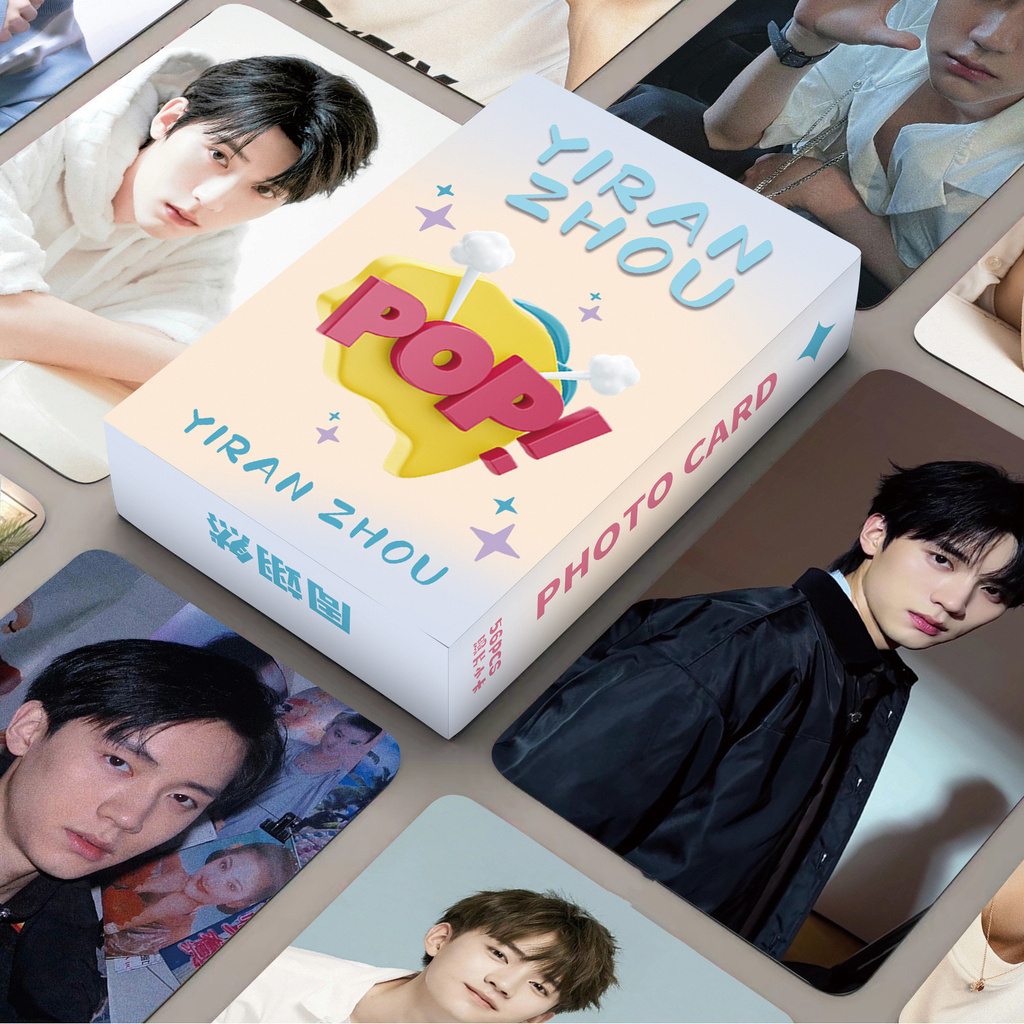 50-55pcs Chinese Drama Actor Zhou YiRan Hologram Lomo cards Zhang ...