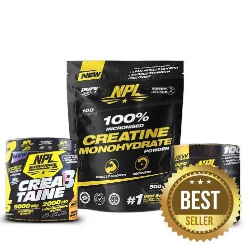 NPL 100% Creatine MonoHydrate Micronized 150g/500g & Crea-B-Taine ...
