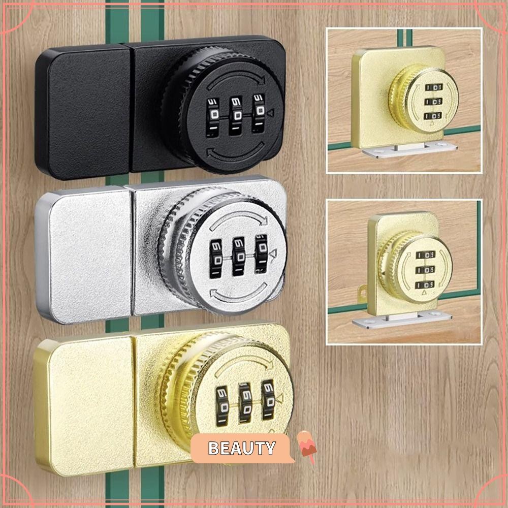 BEAUTYONE Display Lock, Furniture 3 Digital Code Glass Door Password ...