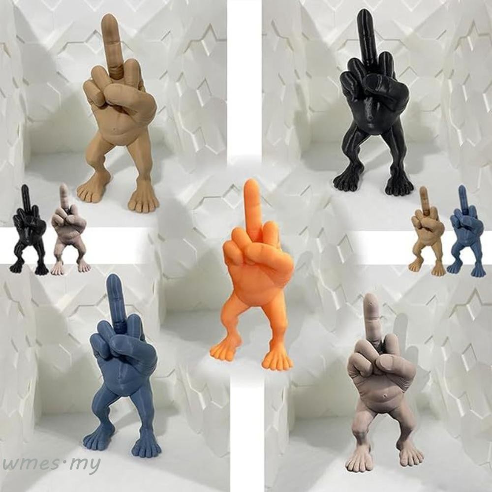 WMES1 Middle Finger Figure, Prank Crafts Finger Resin Ornament, Desktop ...