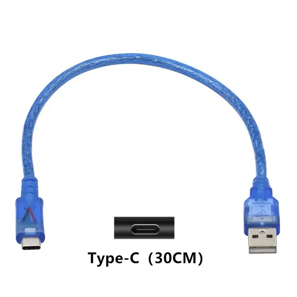 USB Type-C to Cable 30cm For Uploading Arduino UNO R4 ESP32 Programs ...