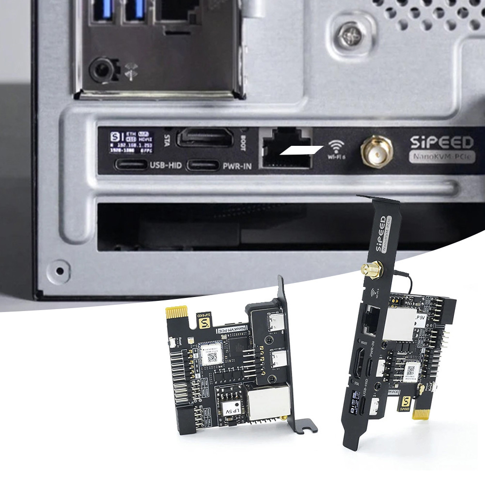 NanoKVM PCIE Version Remote Control Operation And Maintenance Server RISC-V Nano KVM Over IP ...