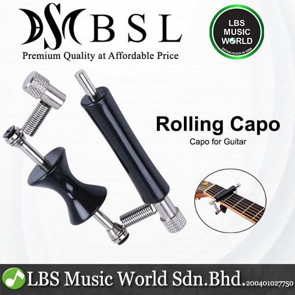BSL Rolling Capo Sliding Adjustable Plastic Stainless Steel Capo for ...